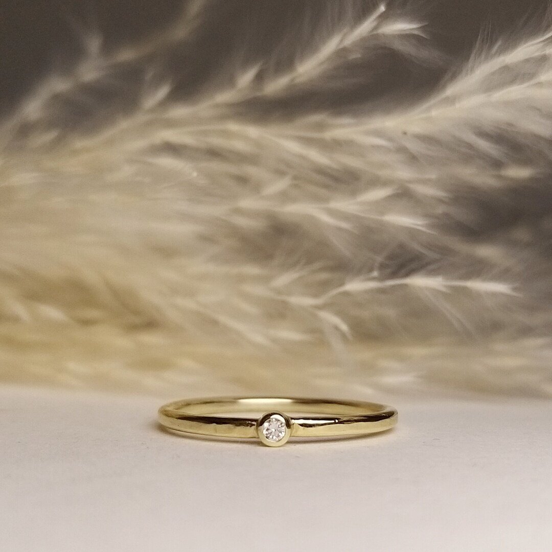 12 BILLANT & SCHMAL – Engagement Ring Gold – Simple, Forged, Diamond ...