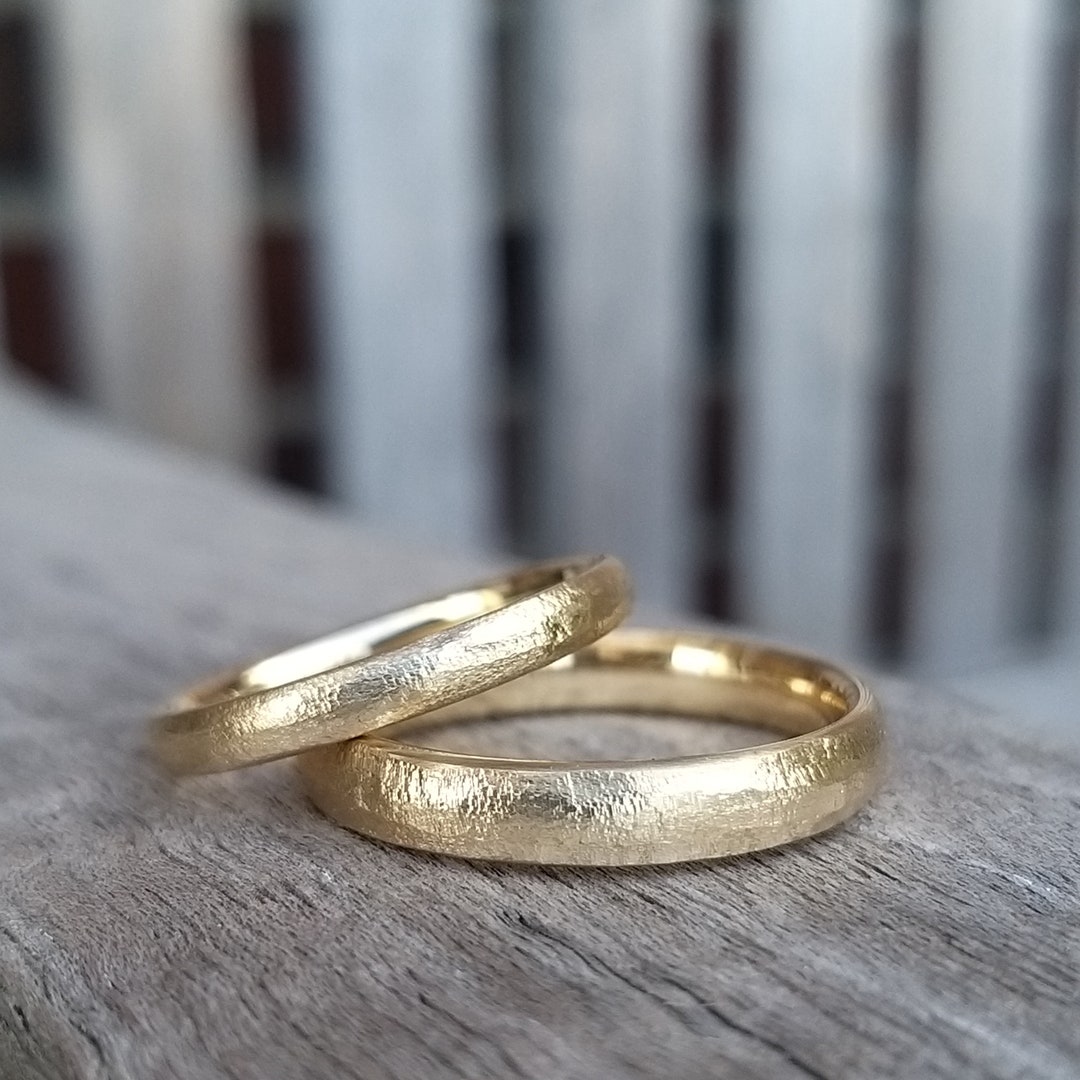 G3 GOLD & STRUCTURE – Wedding Rings Set – Simple, Unusual, Natural ...