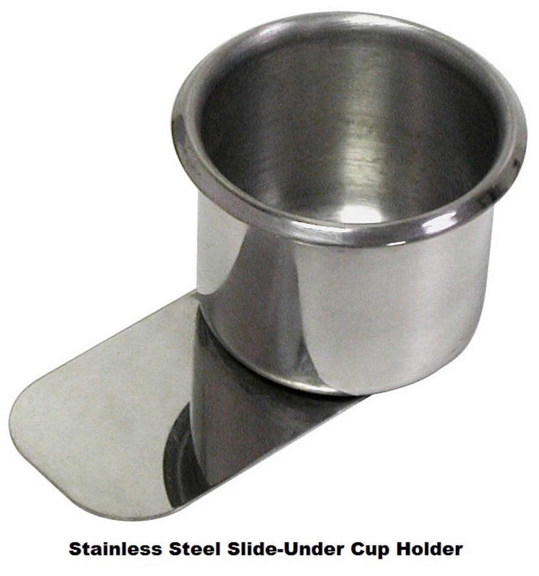 10 Stainless Steel Slide-under Cup Holders - 10 Ct. - Build Your Own ...
