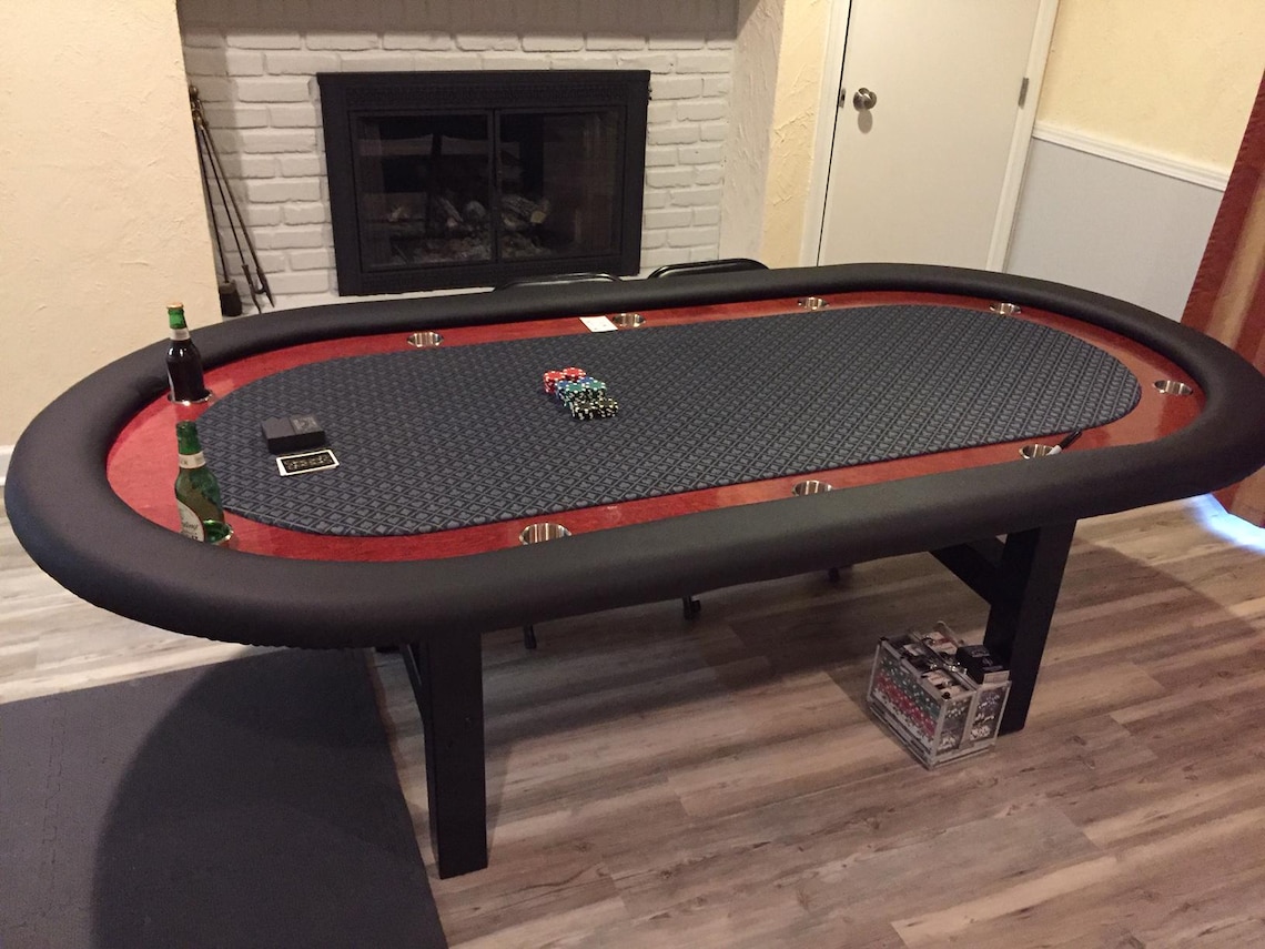 DIY 8' Premium Custom Racetrack Poker Table Building Kit - 13 Color ...