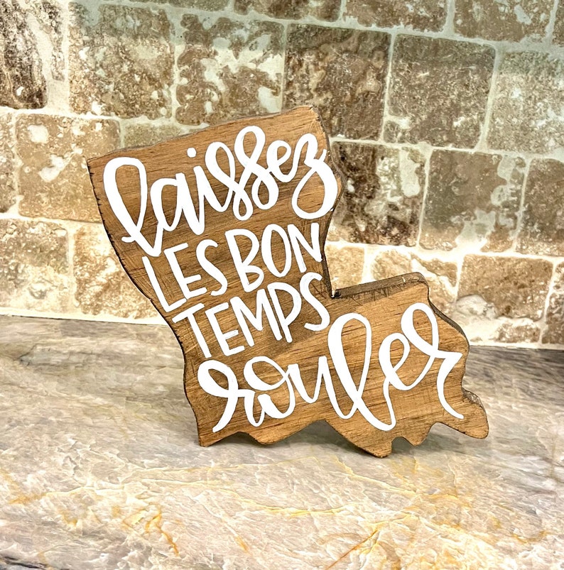 Laissez Les Bon Temps Rouler Wood Sign, New Orleans Style Decor ...