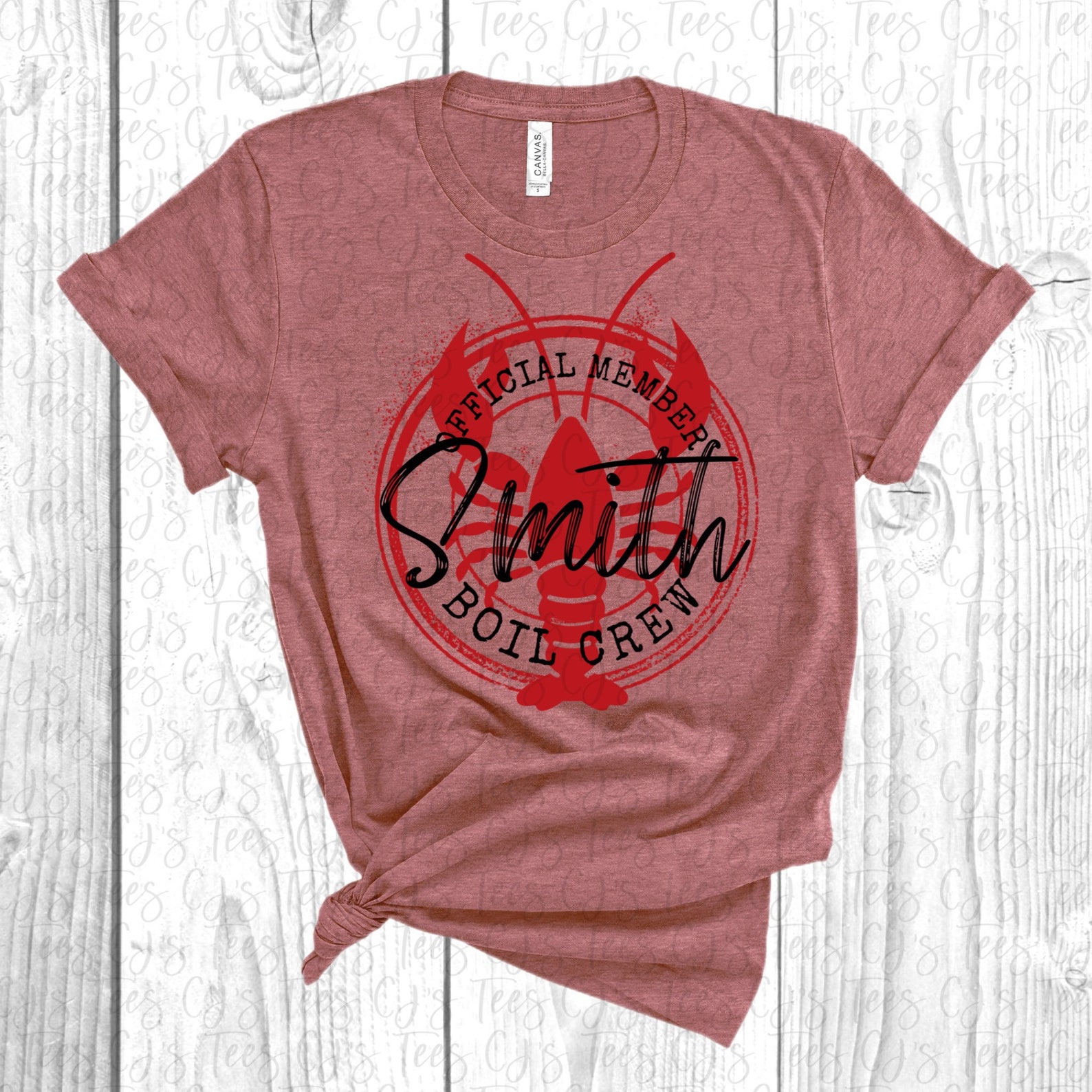 Boil Crew Official Member Personalized Crawfish Boil Shirt - Etsy