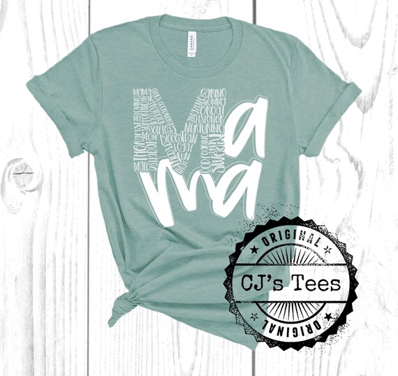 MAMA Tee Mothers Day T-shirt Mama T-shirt | Etsy