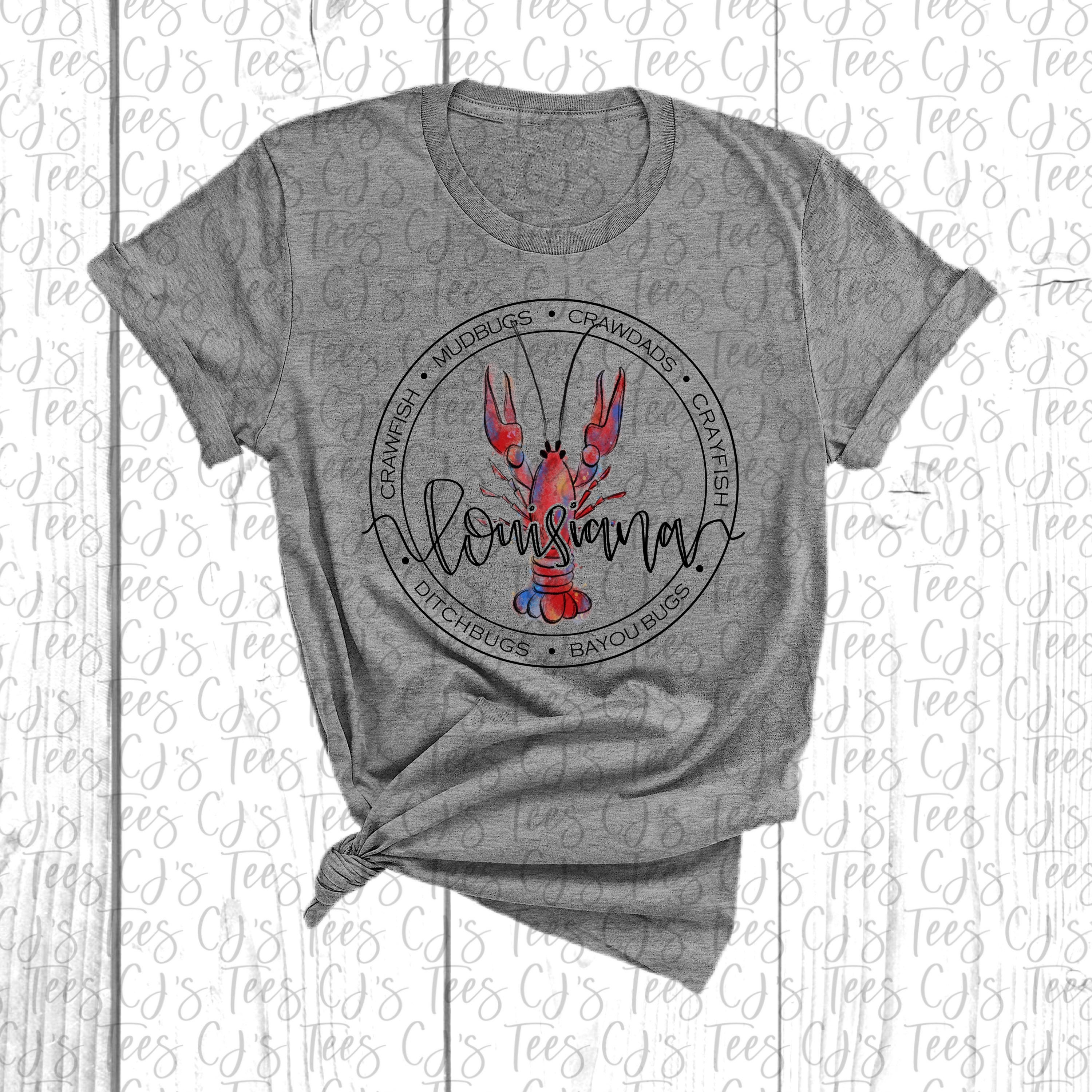 Louisiana Crawfish T-shirt Louisiana Tee Crawfish Tee - Etsy