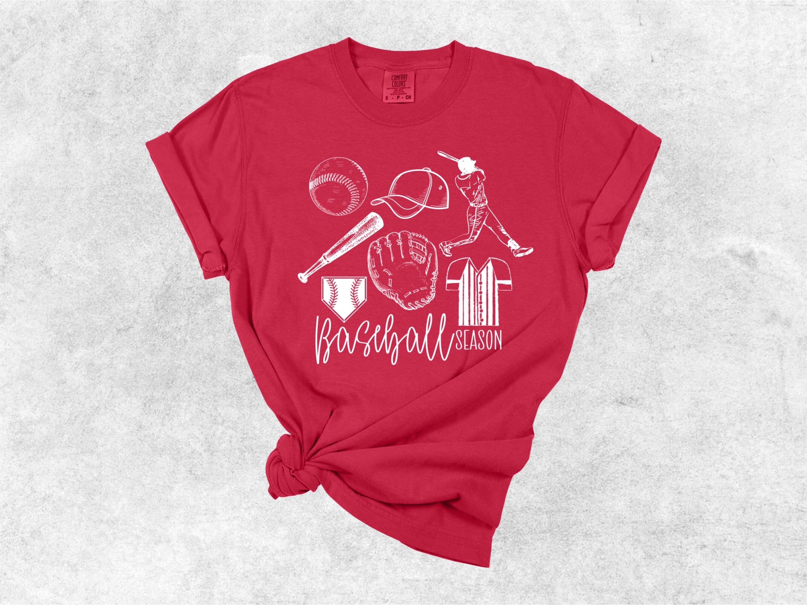Custom Baseball Season T-shirt, Baseball Fan Tee, Custom School Mascot ...