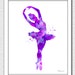 Purple Ballerina Digital Download, Ballerina Silhouette, Ballerina Art ...