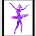 Purple Ballerina Printable Art, Digital Download, Ballerina Silhouette ...