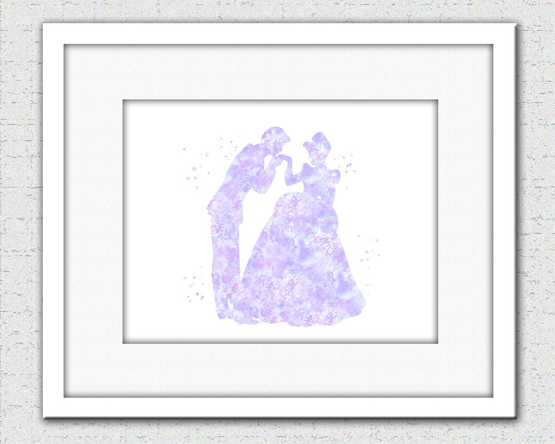 Purple Princess Wall Art, Light Purple Princess Set Instant Download ...