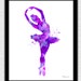 Purple Ballerina Digital Download, Ballerina Silhouette, Ballerina Art ...