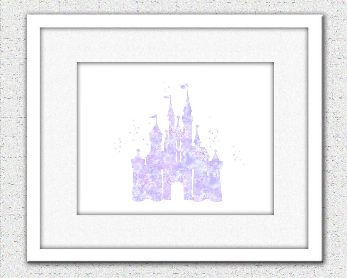 Purple Princess Wall Art, Light Purple Princess Set Instant Download ...