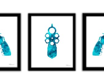 Aqua Gun Instant Download Teal Revolver Set Digital Download - Etsy