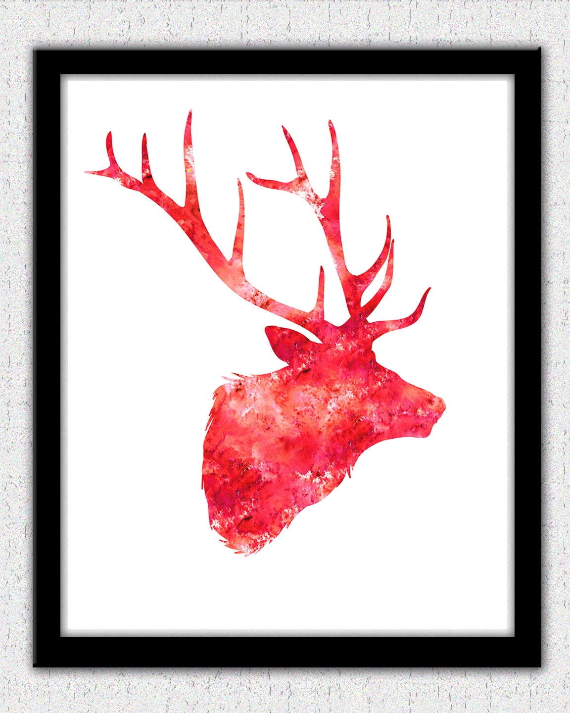 Red Deer Art Instant Download Red Stag Set Digital Artdeer - Etsy