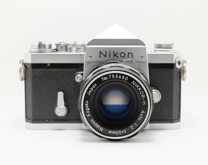 Nikon F Chrome DE-1 - Nikkor 50mm F/2 Lens - Vintage SLR Camera - Etsy