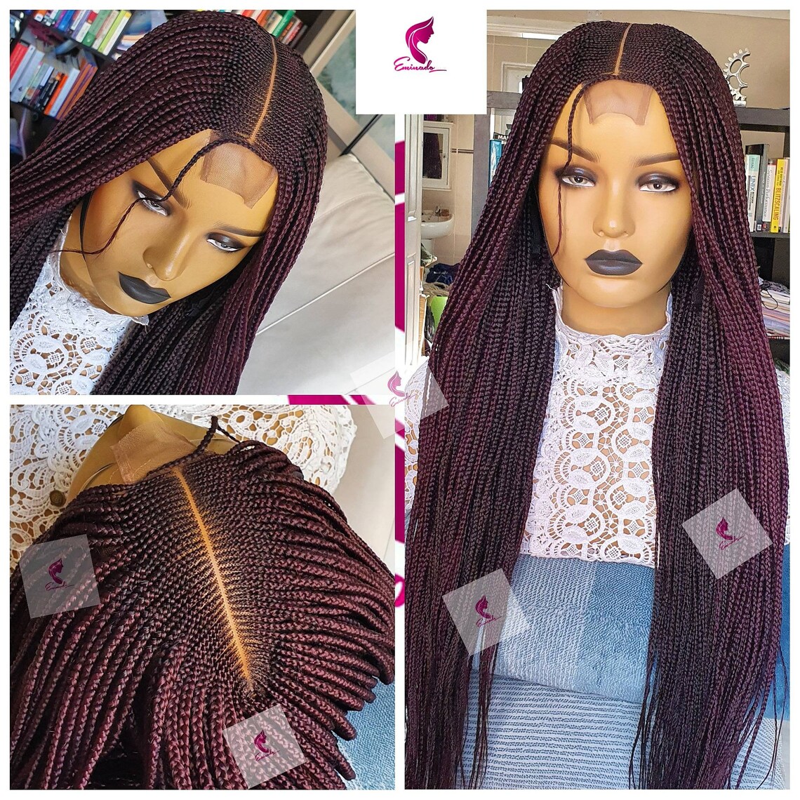 Braidswig, Braided Wig, Kim K Cornrow. Wig for Black Women, Free ...