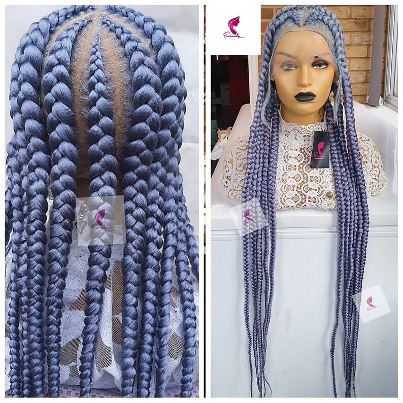 Braided Wig Unit. Cornrow Braidwig Braidswig Fulani - Etsy