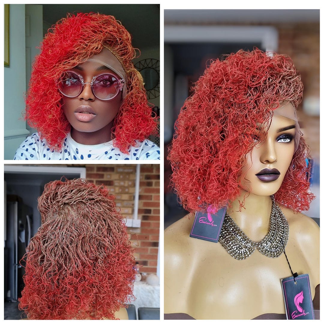 Ready to Ship Micro Senegalese Twists in Blonde and Red Ombre.needle ...