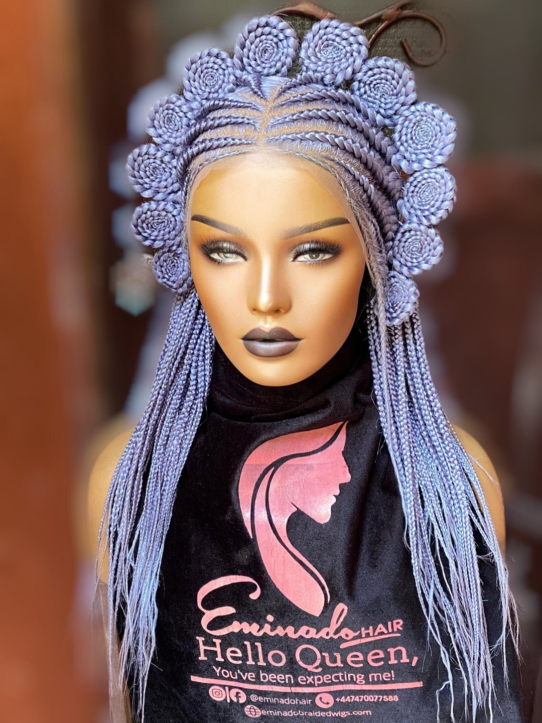 IN STOCK Braided Wig Koloba Cornrow Wig for Black Women,gift for Women ...
