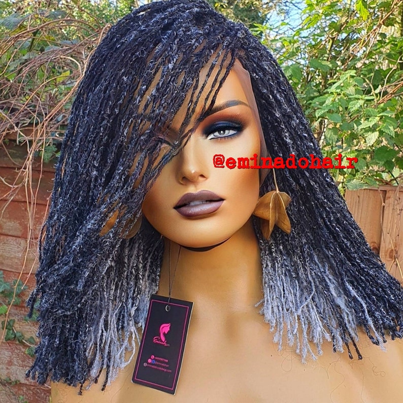 Sister Locs Glueless Braided Wig Braids Wig Wig for Black - Etsy
