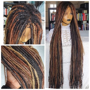 Synthetic Dread Locs. Braided Wig, Lisa Bonet Locs.faux Locs. Handmade ...