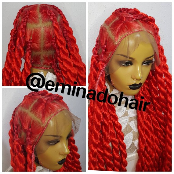 Red Twist Rope Twist Braids