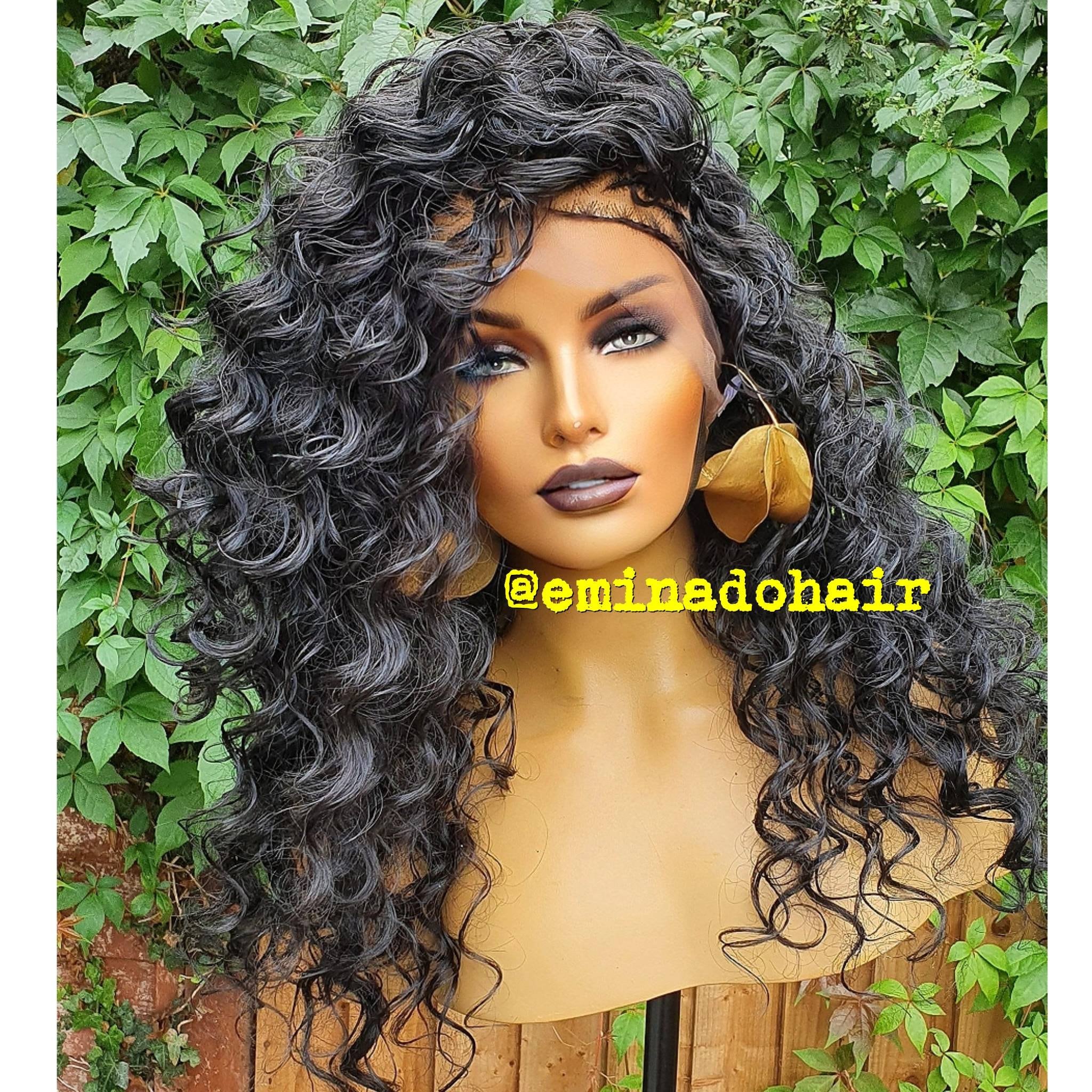 Tree Braids Knotless Braid Wig For Black Women Human Hair Wig Etsy Uk