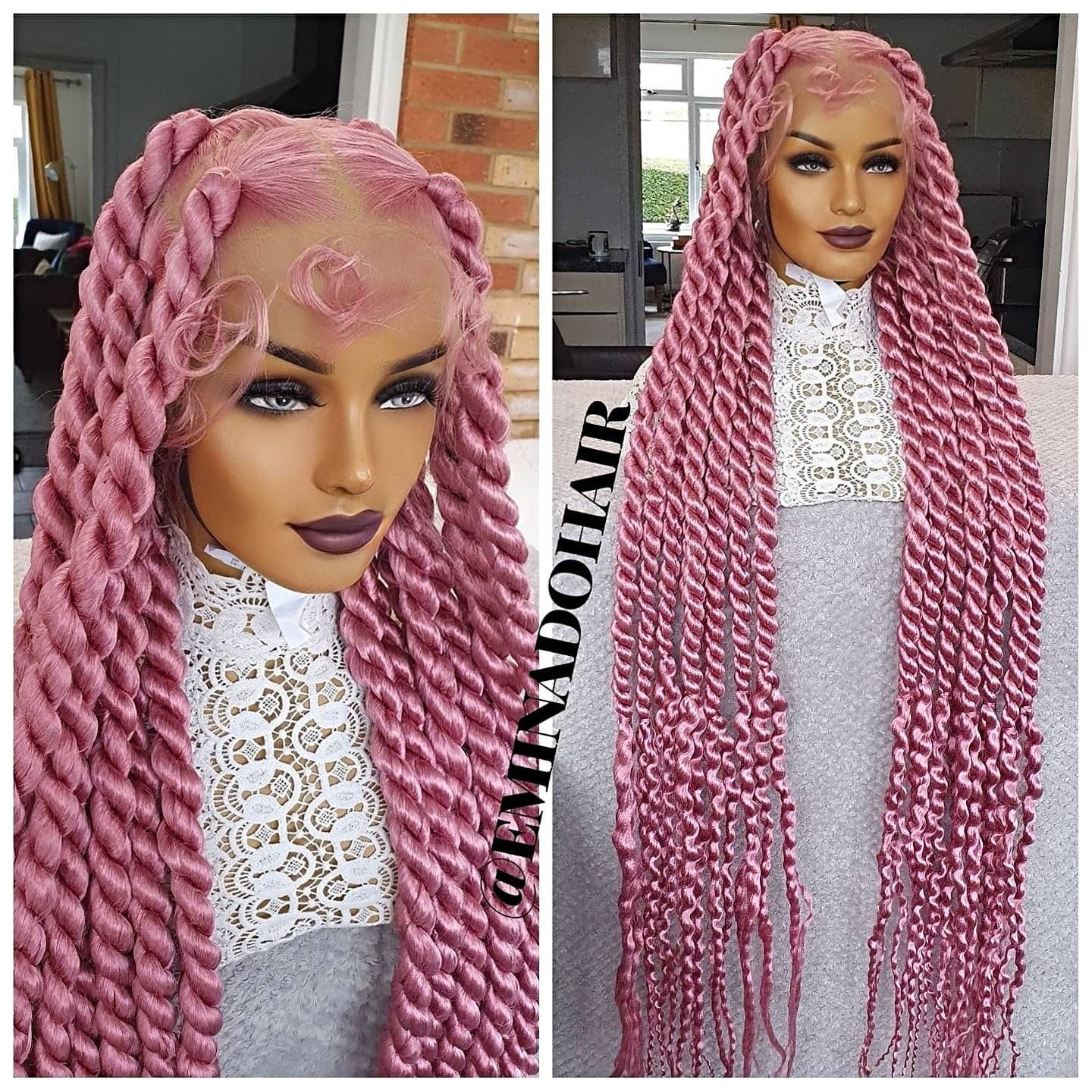 Pink Senegalese Twists
