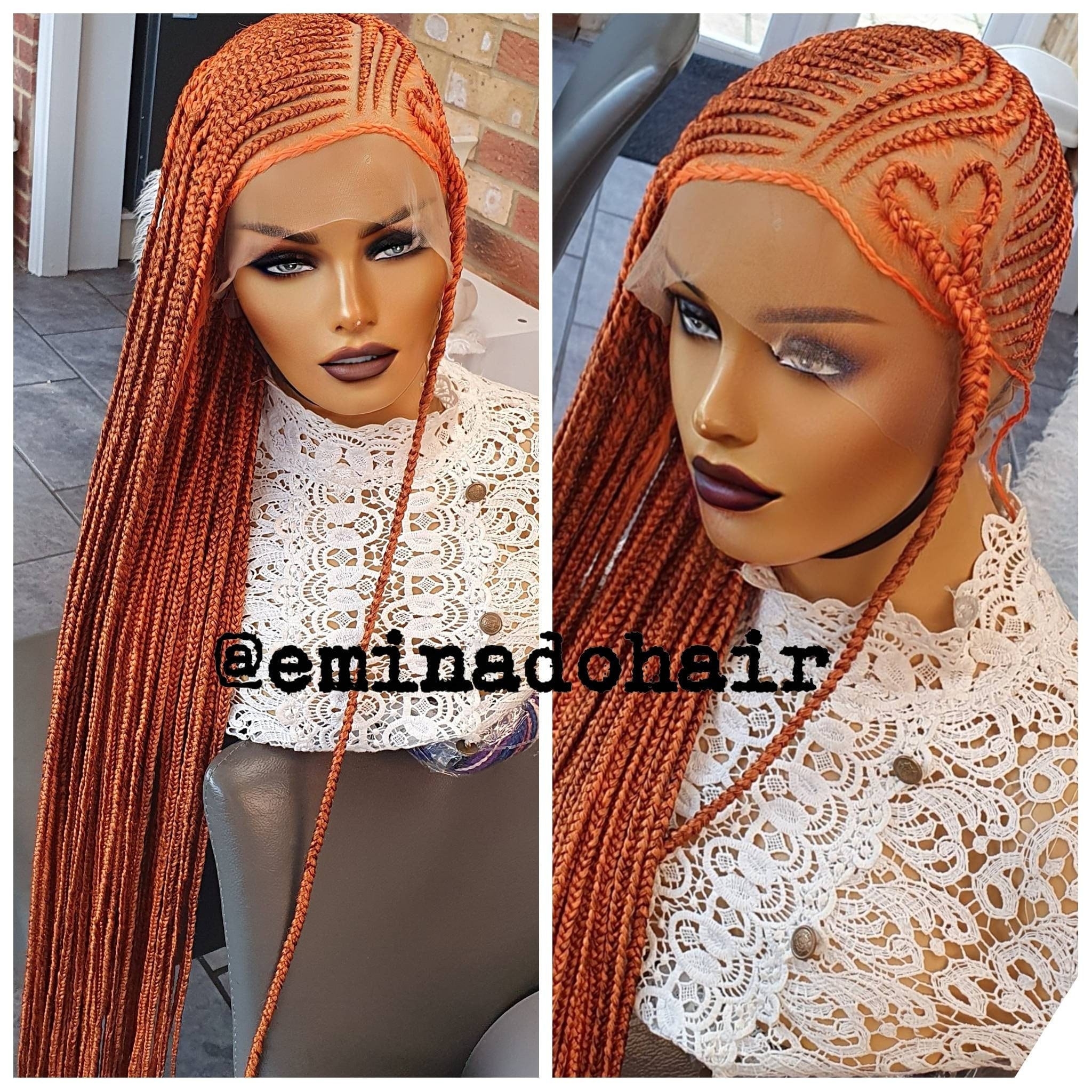 Burnt Orange Box Braids