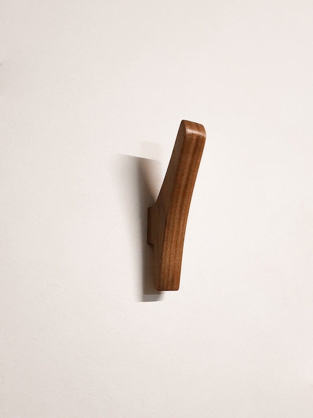 Walnut Floating 4.5" Coat Hook Peg Mid Century Modern Minimalist ...