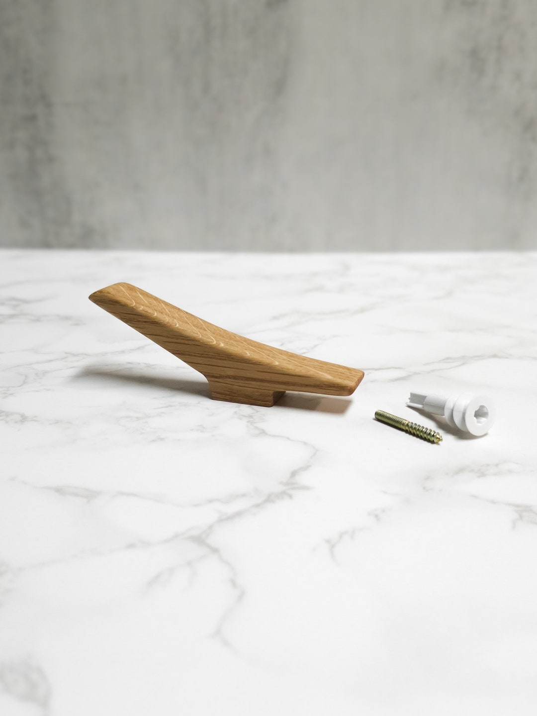 White Oak Floating Small Coat Hook Peg Mid Century Modern Minimalist ...