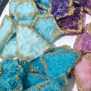 Edible Sugar Crystals, Vegan Geode Candy, Cake Decoration - Etsy