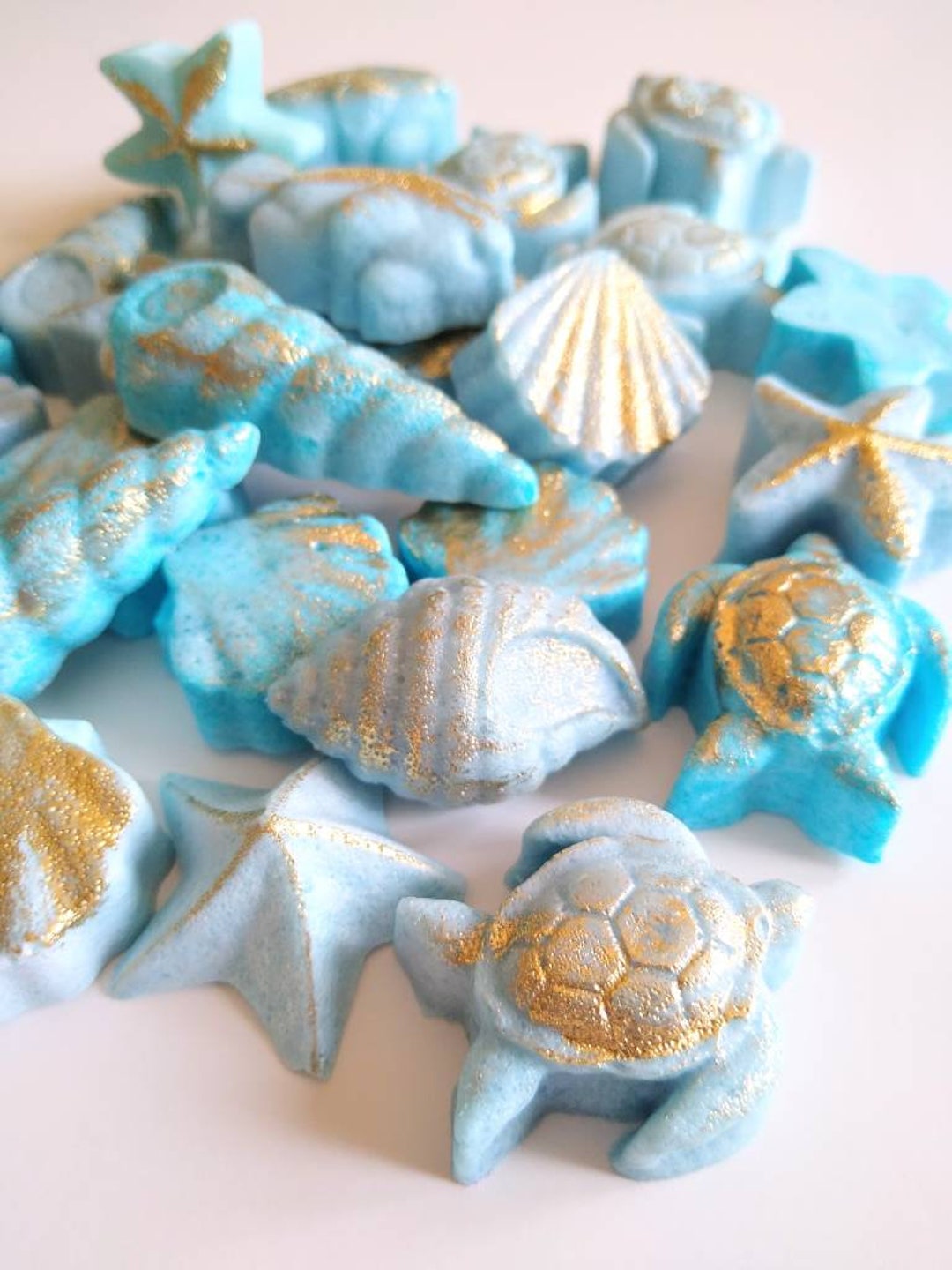30 Vegan Vanilla Marshmallow Sea Shell Candies, Beach Wedding Favors - Etsy