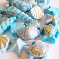 Hard Candy Edible Sugar Shells - Mermaid Mix - Very Detailed - Cupcake ...