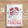 Flora and Fauna Coloring Book, Flowers and Animals Coloring Pages for ...