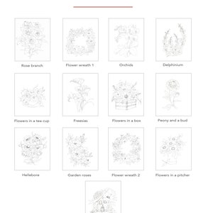 Flower Coloring Book 2 for Adults and Kids, PDF Printable Floral ...