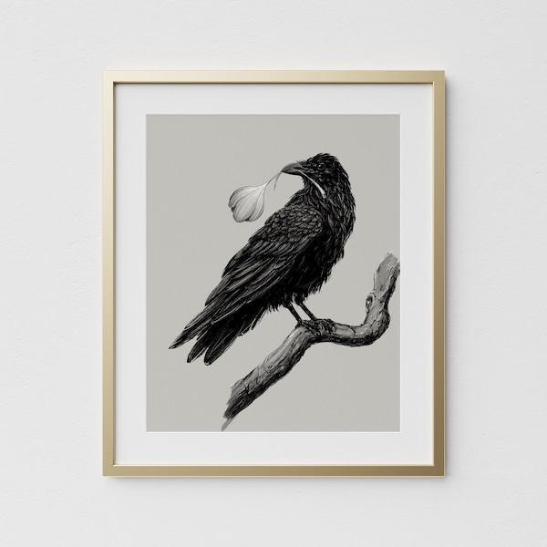 Crow Art - Etsy