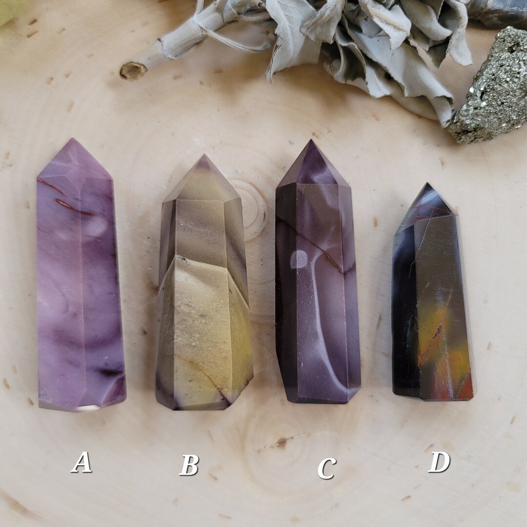 Mookaite Towers From Australia Purple Gold Red Mauve Yellow - Etsy