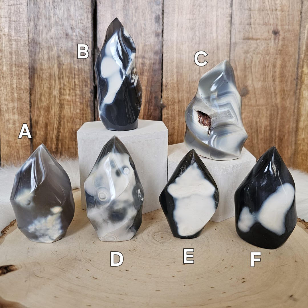Orca Agate Stone Flame Freeforms From Madagascar - Etsy