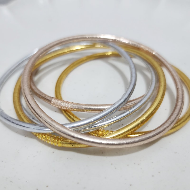 Gold Love Bangle Thin - Etsy