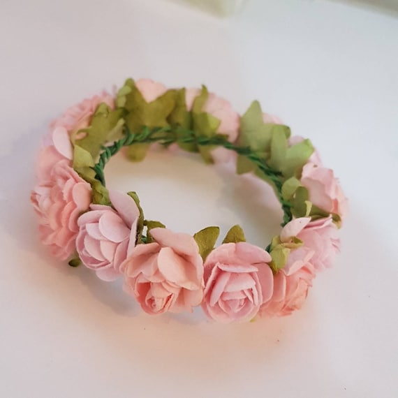 OOAK Pink Peach Rose Flower Bride Crown Wedding Vintage Barbie - Etsy
