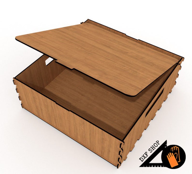 Laser cut Wooden Box CNC Design Dfx Files | Etsy