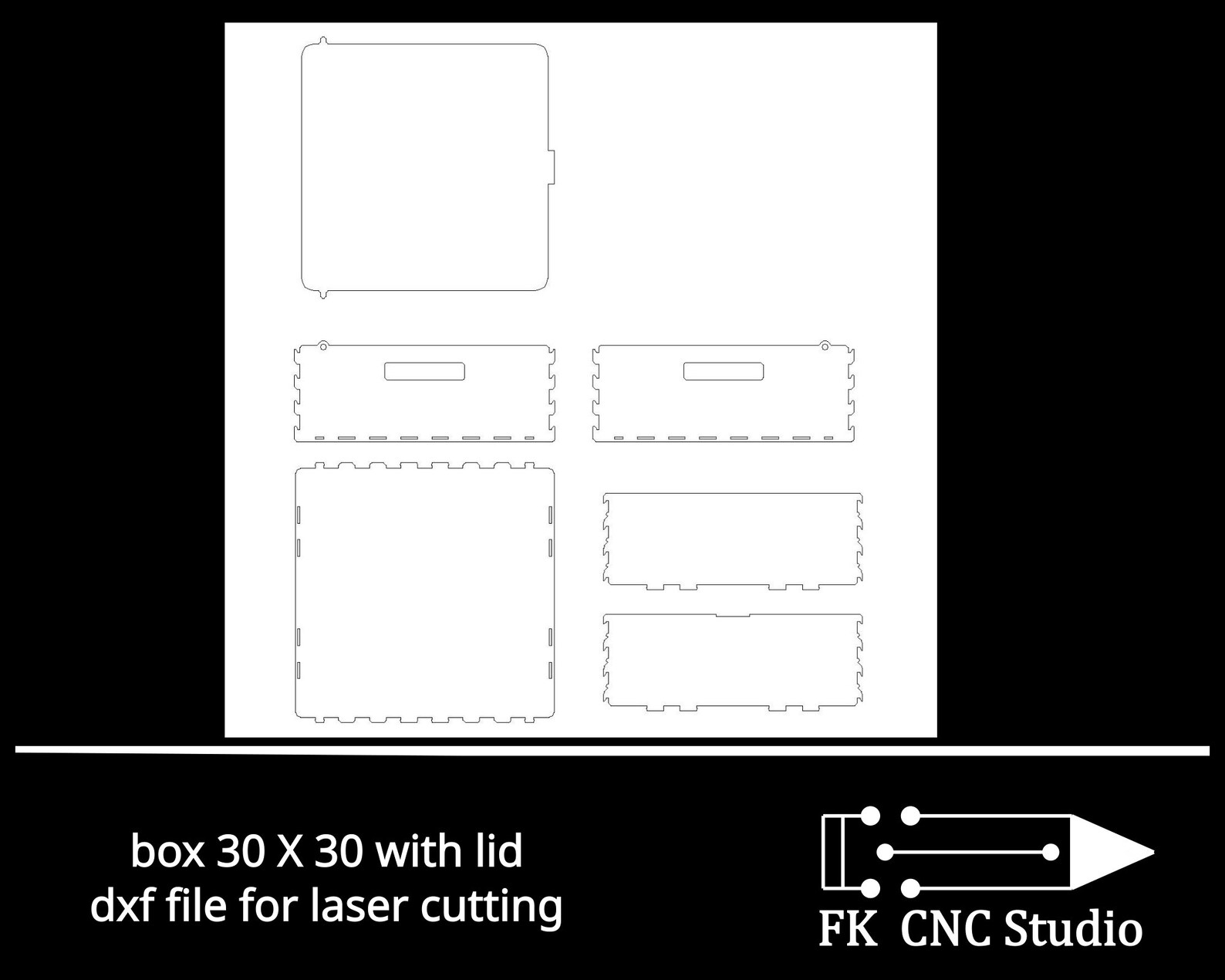 Laser Cut Wooden Box CNC Design Dfx Files - Etsy