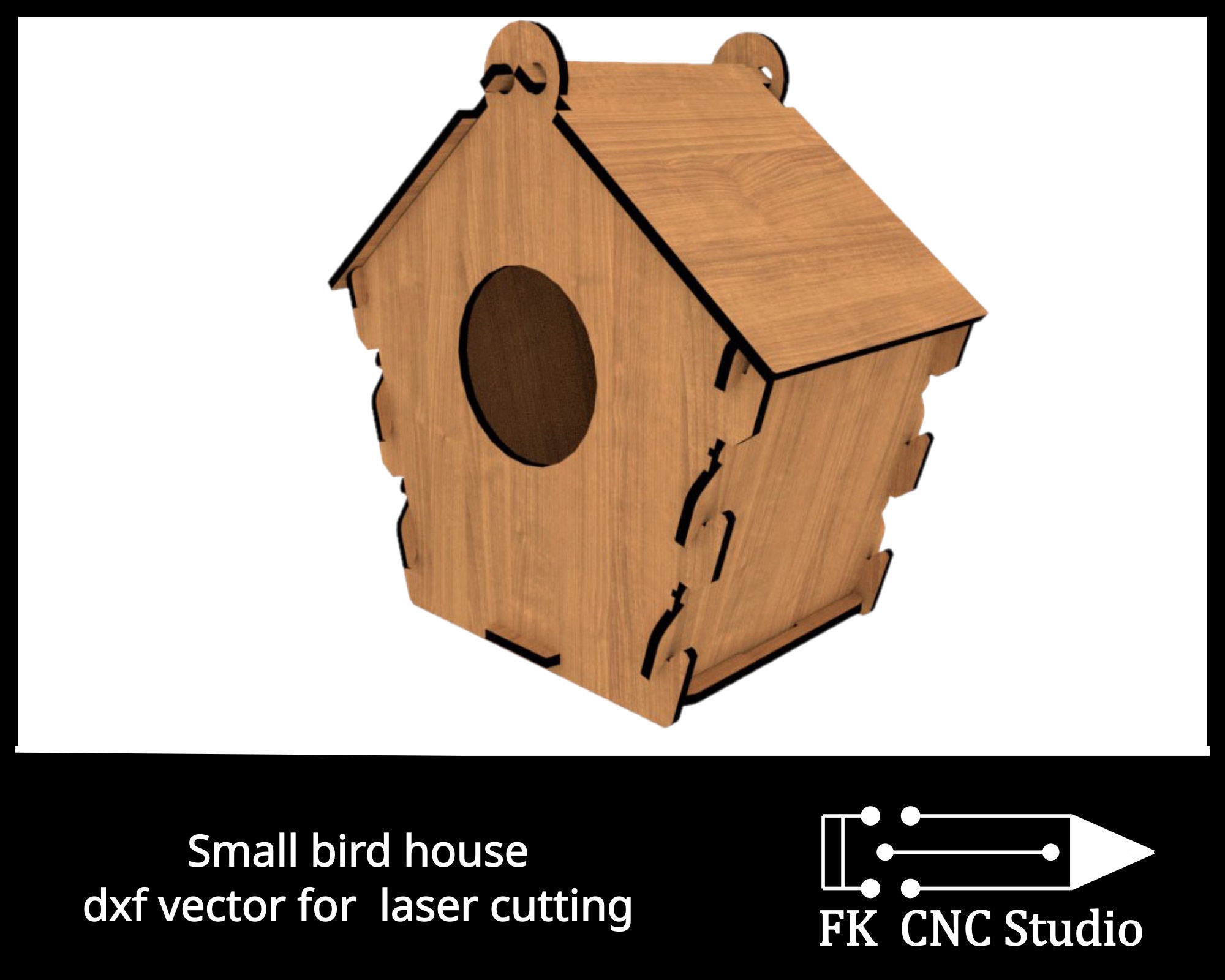 Small Bird House Box . Dxf File for Cnc Lasercut - Etsy
