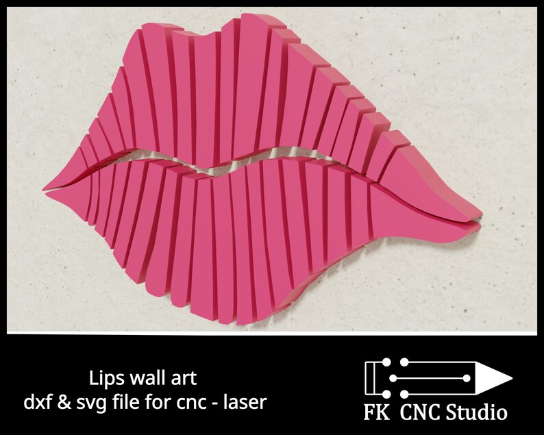Lips Wall Art Vector Dxf & Svg Files - Etsy Ireland
