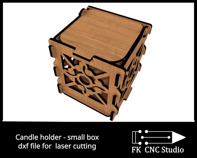 Candle Holder Dxf Files for Laser Cnc Machine - Etsy