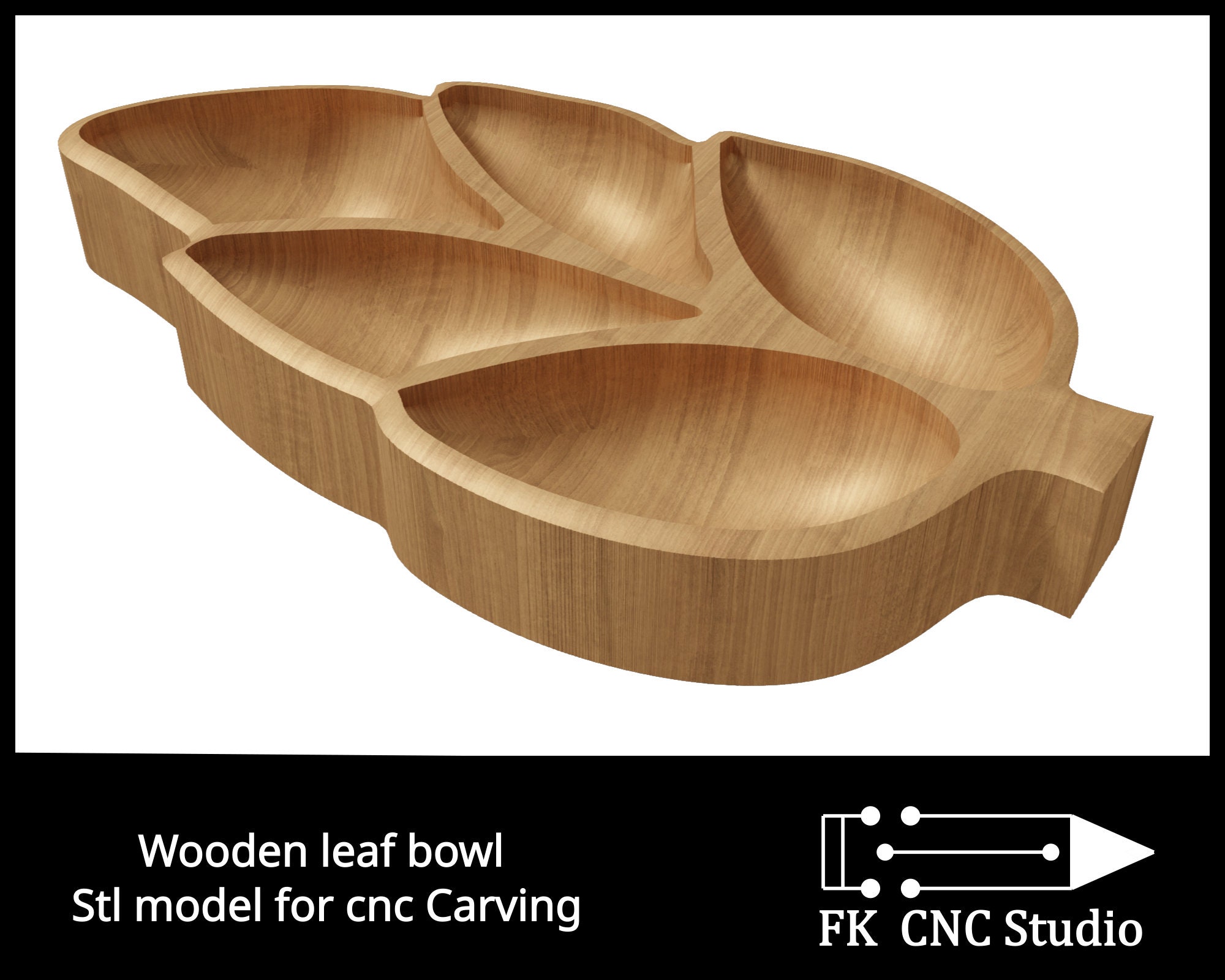 Leaf Bowl Stl File for Cnc 3d Printing - Etsy