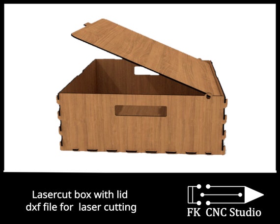 Laser Cut Wooden Box CNC Design Dfx Files - Etsy
