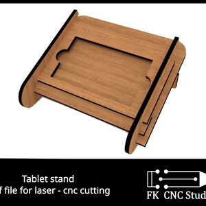Tablet Stand Cnc Design DXF File - Etsy