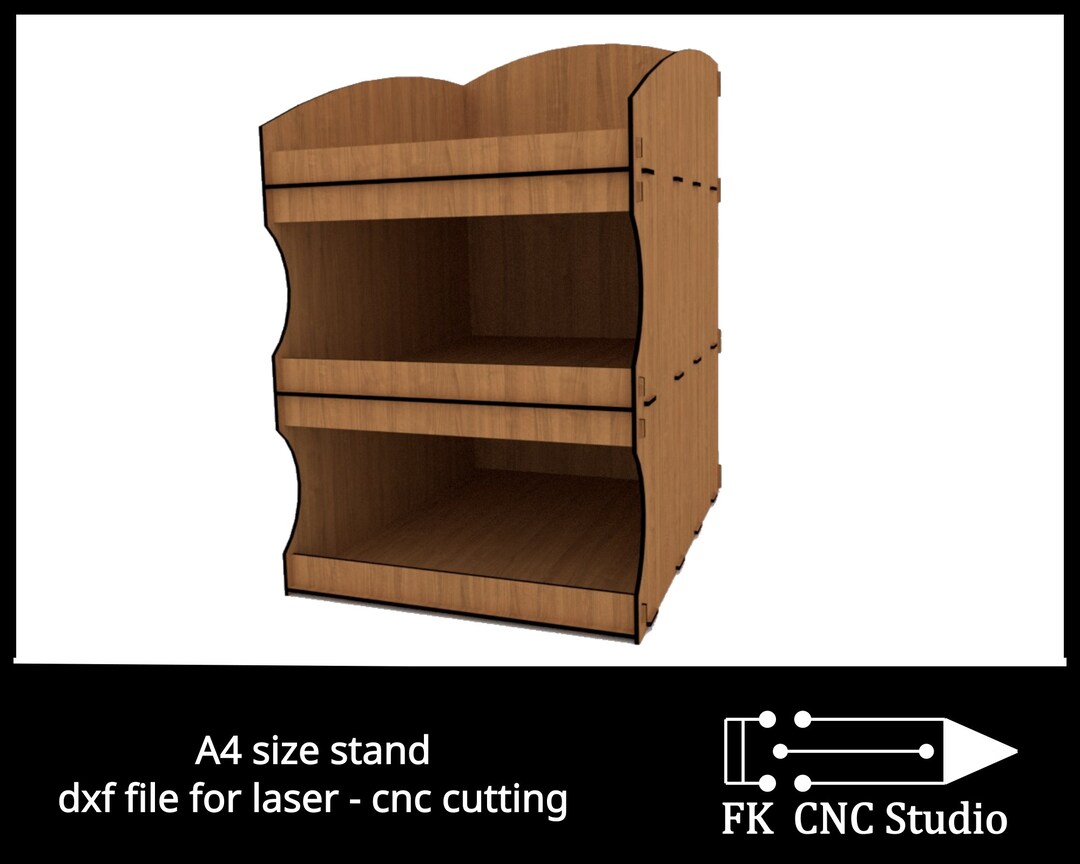 A4 Stand Dxf Files for Laser Cnc Machine - Etsy
