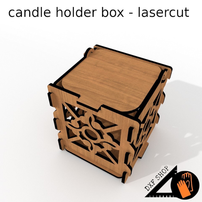 Candle Holder dxf files for Laser Cnc machine | Etsy