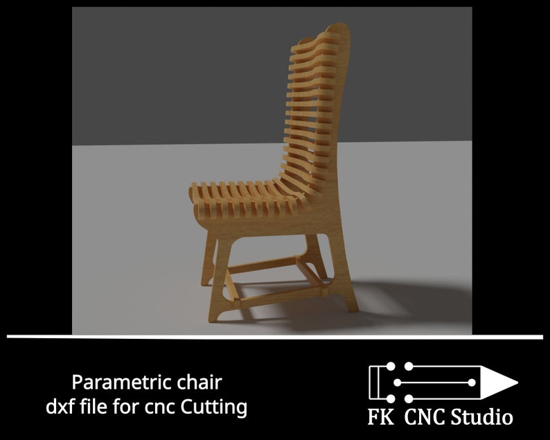 Parametric Chair Design Dxf Files for Cnc Machine Cutting - Etsy Australia